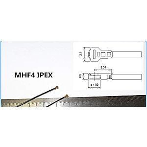 MHF4 IPEX 2.4Ghz 5Ghz 5.8G WLAN Network Adapter PC WiFi Antenna for Intel 7260 8260 8265 9265 9260 9560 AX200 AX Killer M.2 IPEX4 Wi-Fi Wireless WLAN Card Banana Pi 4 M2 Zero Hachintosh