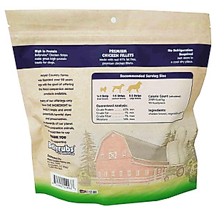 Bellyrubs Country Style Chicken Strips for Small to Large Dogs 20oz | Real Chicken Fillet Sticks | All-Natural Gluten & Grain Free Chicken Jerky Treats | High Protein Dog Training Chews | Made in USA