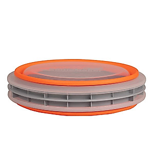 CanCooker Batter Bowl XL Collapsible Mess-Free Food Preparation Batter and Breading Cooking Bowl Dishwasher/Microwave-Safe and Chemical-Free, Orange