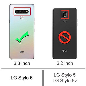 Osophter for LG Stylo 6 Case Clear Transparent Reinforced Corners TPU Shock-Absorption Flexible Cell Phone Cover for LG Stylo 6(Clear)