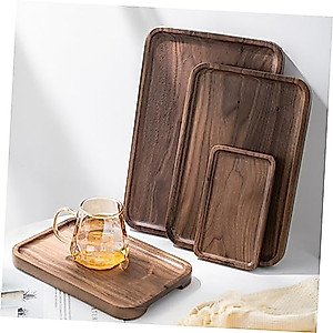 Cabilock Bathroom Tray Tray Breakfast Trays for Bed Wood Serving Board Bandejas para Comida Bamboo Soap Dish Breakfast-in-Bed Tray Deserts Serving Tray Wooden Trays for Food Clinker