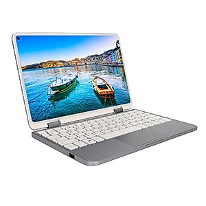 Yunseity 10.8Inch Laptop, 8GB RAM 512GB ROM Touchscreen Laptop for Intel Celeron N5100 4 Cores, Stereo Speakers, 360 Degree Rotatable Laptop Computer for Windows11