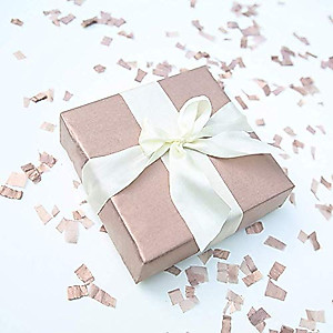 UNIQOOO 40 Sheets 20X26" Large Premium Metallic Tissue Gift Wrap Paper Bulk Rose Gold, Great for Gift Bag, Recyclable Gift Wrapping Accessory, Perfect for Wedding, Party, Art Craft Idea