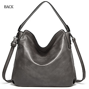 IBLUE Hobo Purses and Handbags for Women, Faux Leather Shoulder Bag Large Crossbody Bags with Tassel#1357 (Red)