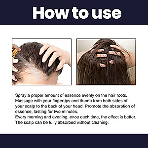 Hair Strengthening Essential Oil, 30ml Hair Growth Essential Oil Nourishing Safe Ingredients Reduce Loss for Daily Use