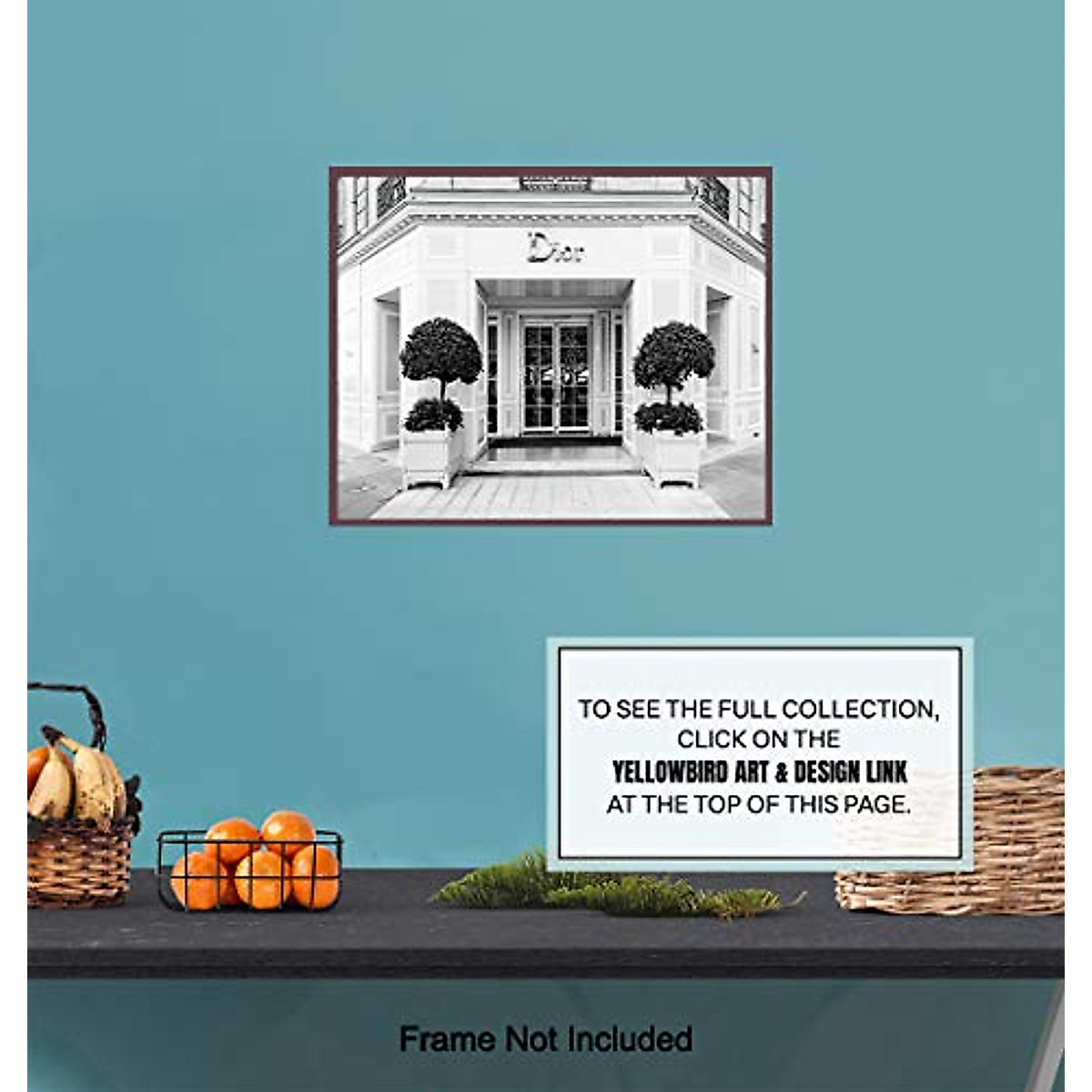 Glam Wall Decor Photo of Christian Dior Store - High Fashion Design Wall Art Picture - Designer Wall Decor - Glamour Wall Art Gift for Women - Designer Fashion Luxury Couture Home Decoration Poster