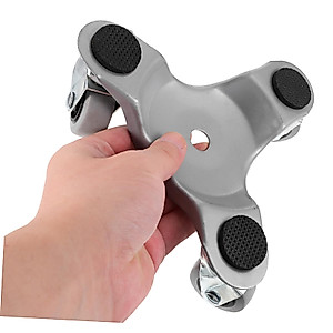 Moving Artifact Moving Wheels Furniture Rollers Furniture Dolly Moving Dolly 3 Wheel Dolly Portable Moving Rollers Moving Tool for Furniture Dolly Wheels Carbon Steel Lifts Heavy