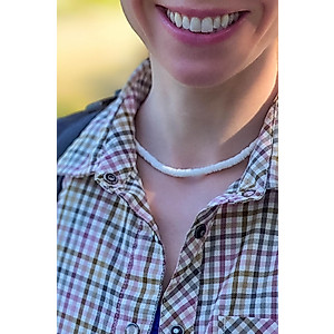 BlueRica Puka Shell Beads Necklace (18")