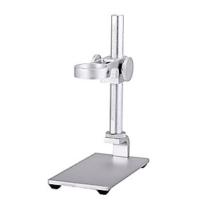 ZYZMH Aluminum Alloy Stand USB Microscope Stand Holder Bracket Mini Foothold Table Frame for Microscope Repair Soldering (Color : A, Size : See figure)