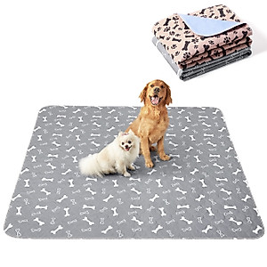 Eterish Reusable Washable Pee Pads for Dogs Large/Extra Large 31'' x 36'' 2 Pack, Absorbent Pet Puppy Dog Training Pads Non-Slip, Waterproof Whelping Potty Pads for Dogs Leak-Proof