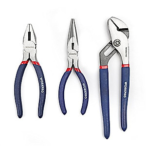 WORKPRO 125-Piece Household Tool Kit – 3.6V Rechargeable Screwdriver & Home Repair Basic Tool Set With 13-Inch Easy Carrying Tools Bag, 125 PCS (W009068A)