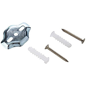 Amazon Basics Modern Towel Ring, S-Shape, 6.3-inch Diameter, Satin Nickel