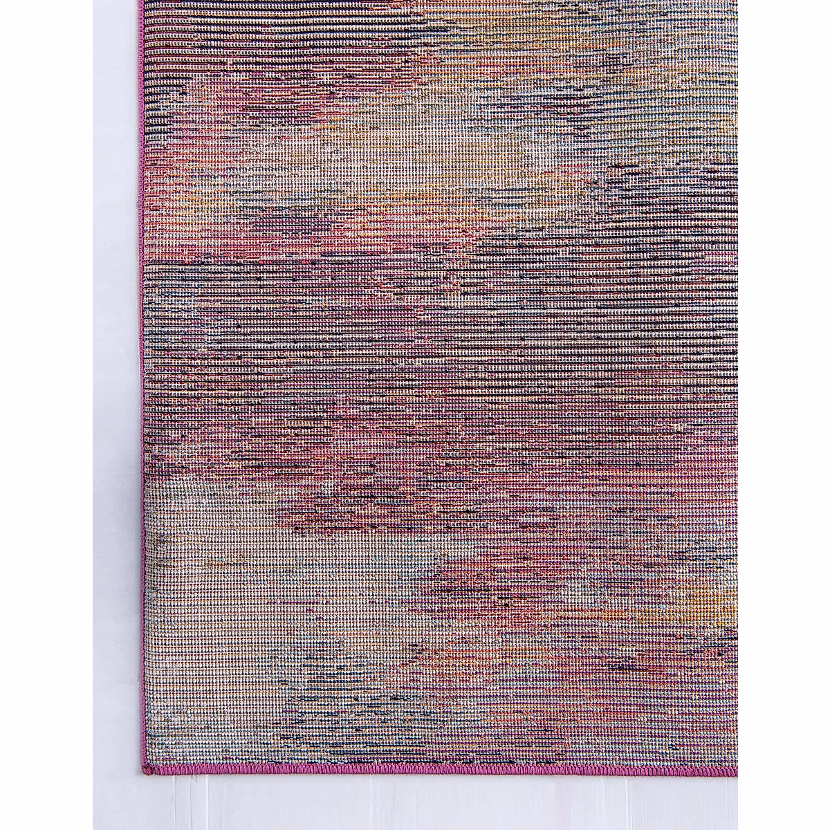 Rugs.com Theia Collection Rug – 2' 7 x 12' Runner Multi Medium Rug Perfect for Hallways, Entryways