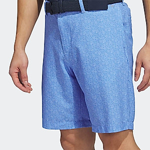 adidas Men's Ultimate365 Printed 9 Inch Golf Shorts, Blue Fusion, 32