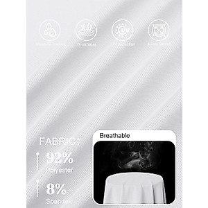 MAGCOMSEN Women's Tennis Polo Shirts UV Shirt Long Sleeve Collared Golf Athletic Shirts UPF 50+ Sun Shirt Women White, 2XL