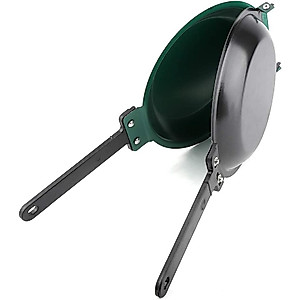 Killer's Instinct Outdoors 1 PCS Double-sided Frying Pan-Non-stick, Easy-to-clean Double-sided Frying Pan with Double-sided Flip Design