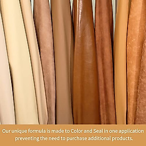 Furniture Clinic Leather Repair Paint & Dye | 2-in-1 Seal and Color | Use on Faded, Worn, and Scratched Car Seats, Clothing | Quick and Easy Leather Restorer for Furniture (Midnight Black, 50ml/1.6oz)