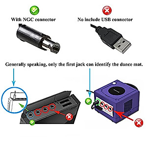OSTENT Non-slip Dance Pad Dancing Mat for Nintendo Wii Gamecube NGC Console Dance Revolution DDR Video Games