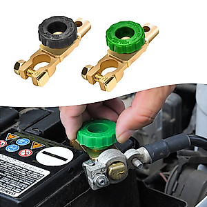 2PCS Quick Battery Disconnect Switch,125/300A Battery Disconnect Switch 12 V Disconnects Battery Power to Avoid Electrical Accidents,Battery Switch for 15-17 mm Negative Battery