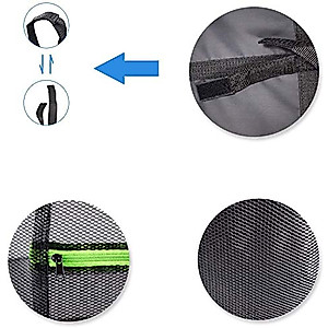 POURIN 2ft 8 Layer Herb Drying Rack Mesh Hanging Drying Nets W/Green Zipper Garden Herb Dryer Racksf for Plant