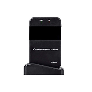 Monoprice Blackbird Pro WIHD 60GHz Uncompressed Wireless Professional HDMI Extender - 30 Meter Range, Black