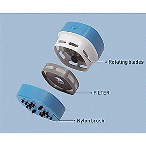 ODISTAR Desktop Vacuum Cleaner, Mini Table dust Sweeper Energy Saving,High Endurance up to 120 mins, Cordless&360º Rotatable Design for Cleaning Hairs,Crumbs,Computer Keyboard,Piano,car(Yellow)