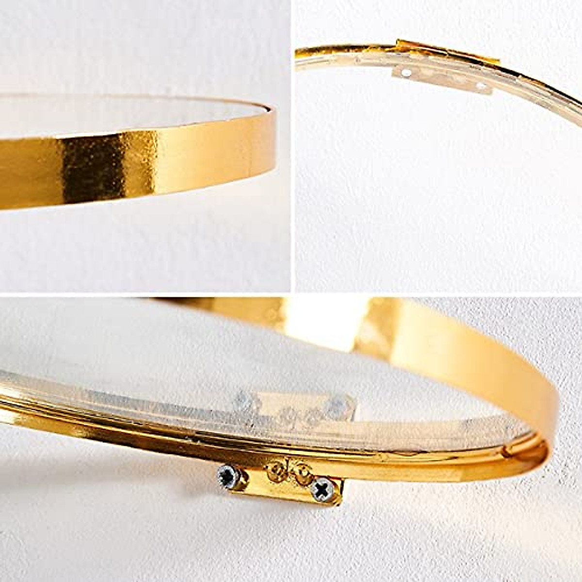 Wall Mounted Gold Glass Floating Shelves Display Ledge Shelves,Bathroom Corner Shelf Simple Home Decor Shelf for Flowers Wall Shelves Decorative Plant Flower Pot Rack Wall Shelf Crafts