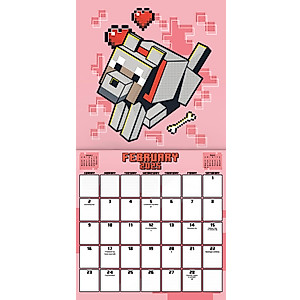 Minecraft Calendar 2025 - Deluxe 2025 Minecraft Wall Calendar Bundle with Over 100 Calendar Stickers (Minecraft Gifts, Office Supplies)