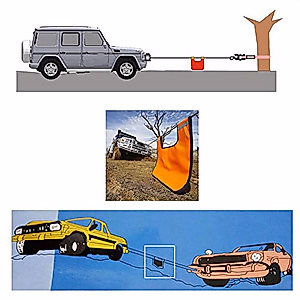 Comily Plus+ Off Road Recovery Winch Weight Bag,Safety Strong Durable PVC Winch Rope Dampener Blanket with Pocket-Light Orange Color