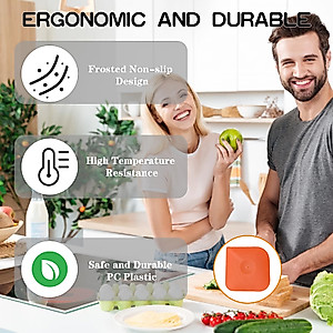 Pan Scraper - 5 Pcs Plastic Scraper Tool Set - Dish Scraper for Cast Iron - Non Scratch for Pot Cleaning Scraper - Non-Slip High Heat Resistant Kitchen Scraper Tool
