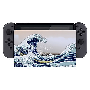 PlayVital The Great Wave Custom Dock Cover for Nintendo Switch, Dust Anti Scratch PC Hard Faceplate Shell Cover for Nintendo Switch Charging Dock - Dock NOT Included