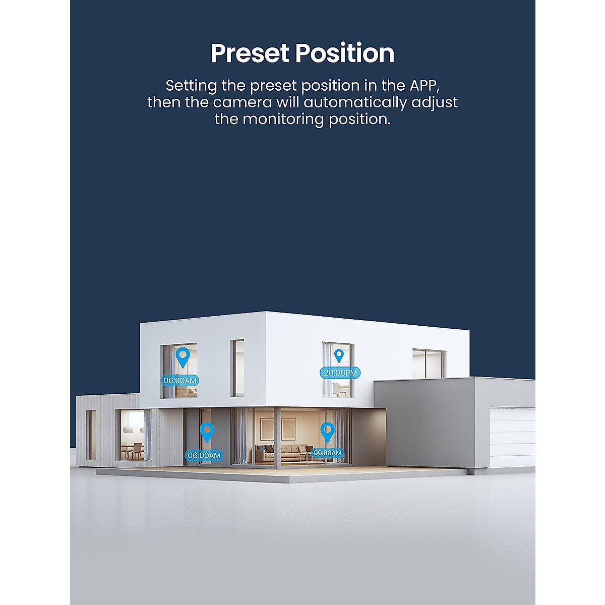 GNCC Pet Camera with Phone APP, Indoor Camera for Baby/Pet/Security(2 Pack), Wi-Fi Camera with Motion/Sound Detection, SD&Cloud Storage, 2-Way Audio, Horizontal Remote, Manual Up and Down