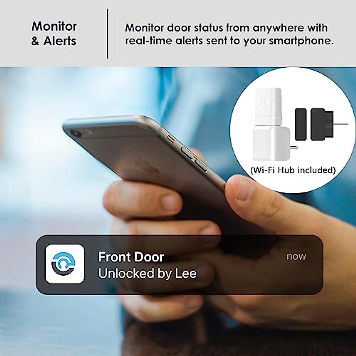 Lockly Secure Pro, Wi-Fi Smart Lock, PIN Genie® Keypad, 3D Biometric Fingerprint Sensor, Auto Lock Deadbolt (Matte Black, a Special Edition for Special Door Frame and Thick Fingers)
