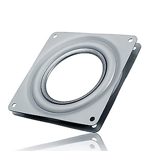 Odowalker Square 6 Inches Lazy Susans Turntable Bearings Lazy Susan Base Swivel Zinc Plate 5/16" Thick 500LB Capacity (1 Piece 6 inches)