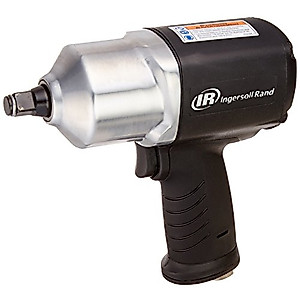 Ingersoll Rand Edge Series EB2125X 1/2" Composite Air Impact Wrench, 690 ft lbs Max Reverse Torque, Lightweight, One Hand Forward/Reverse Switch, Black Silver