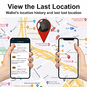 Trackable Bluetooth Wallet for Men Minimalist Slim Thin Anti-Lost Mens Wallet Tracker & Finder Credit Card Gift Box…