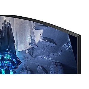 SAMSUNG 32" Odyssey Neo G7 4K UHD 165Hz 1ms G-Sync 1000R Curved Gaming Monitor, Quantum HDR2000, AMD FreeSync Premium Pro, Ultrawide Game View, DisplayPort, HDMI, Height Adjustable Stand, Black, 2022