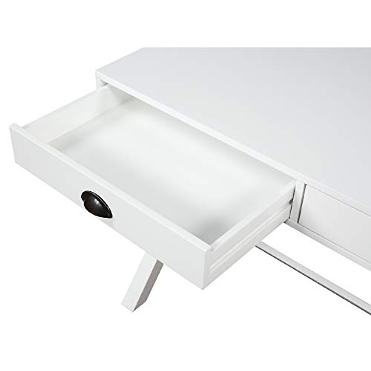 OSP Home Furnishings Washburn Chic Campaign Writing Desk, White