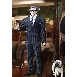 HiPlay 1/6 Scale Figure Doll Clothes, Head Sculpt+Coat+Shirt+Pants+Shoes+Gun+Dog Suit, Outfit Costume for 12 inch Male Action Figure Phicen/TBLeague CM092（Charcoal）