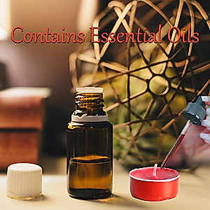 CandleNScent Richly Scented Tealight Candles, 30 Pack Tea Lights - Valentines Day | Red Rose Petals Fragrance - Floral Collection, Made in USA.