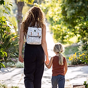 Petunia Pickle Bottom Meta Mini Backpack | Diaper Bag Backpack for Parents | Stylish Bag and Organizer | Compact Backpack for On The Go Moms and Dads | Disney's Playful Pooh