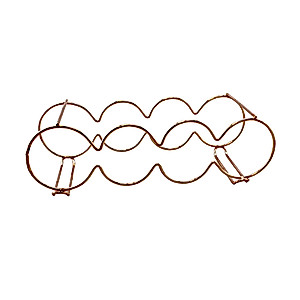 Rose Gold Stackable Table Top Wine Rack Bottle Holder Each Holds 4 Bottles - Keeps Bottles of Wine Horizontal to Prevent Oxidation