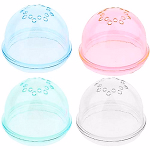 PiniceCore 4pcs Hamster Tunnel External Tube Stopper Plug End Cap DIY Cage Baffle Accessories Random Color