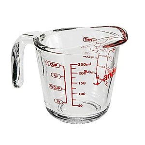 Anchor Hocking 55175OL11 Glass 8 oz Measuring Cup