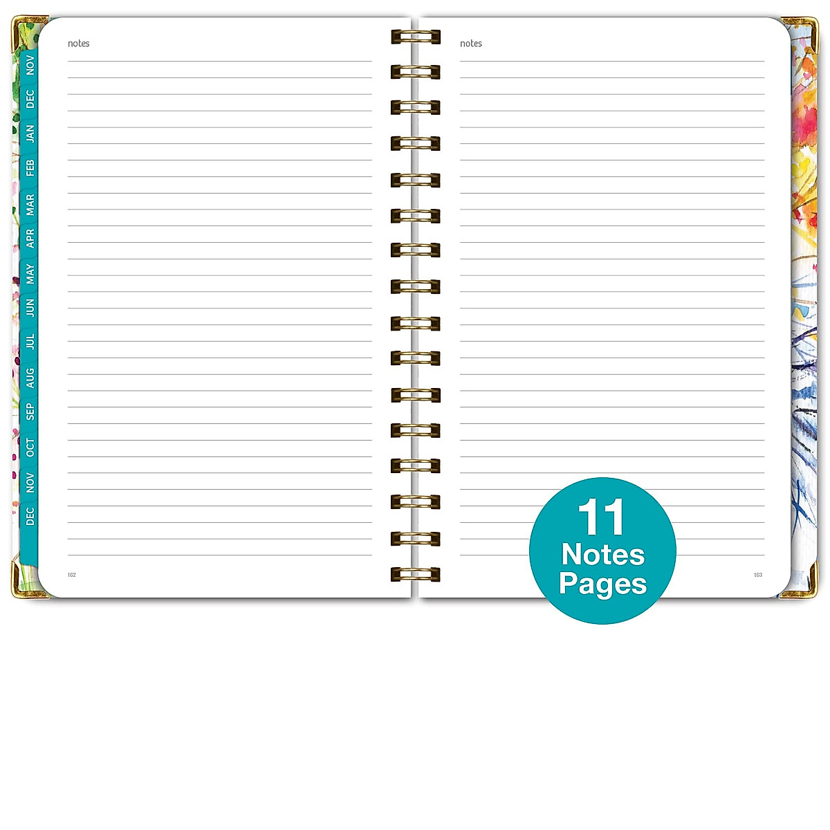 HARDCOVER 2023 Planner: (November 2022 Through December 2023) 8.5"x11" Daily Weekly Monthly Planner Yearly Agenda. Bookmark, Pocket Folder and Sticky Note Set (Tree Seasons)