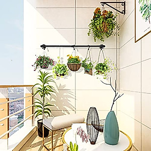 LIANTRAL Clothing Racks for Hanging Clothes, 32.6" Garment Rack, Set of 2 Industrial Pipe Clothing Rack, Closet Rod for Closet Storage, Laundry Room