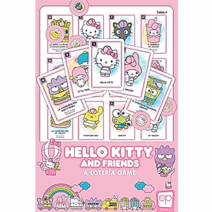 Hello Kitty Loteria Game - Custom Bingo Style Inspired by Spanish Words & Mexican Culture