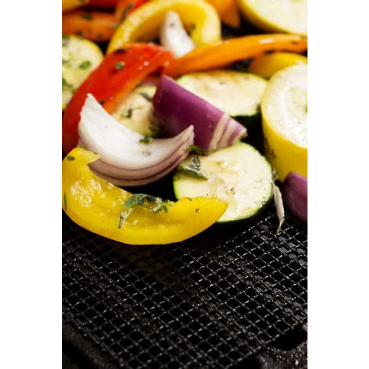 Cestari BBQ Grill Mats Non Stick Grill Toppers- Extra Large Cut to Fit - Pizza Oven Screen - Heavy Duty PFOA Free Grill Mesh Set of 2