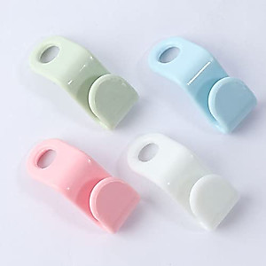 JIANYI Clothes Hanger Connector Hooks, 40 Pack Plastic Hanger Hooks for Clothes, Cascading Hangers Space Saving Organizer for Heavy Duty Clothes Closet - Multicolor