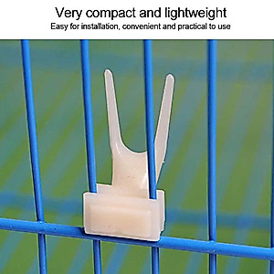 50Pcs Birds Fruit Fork Plastic Birds Food Holder Feeder Device Pin Clip Feeding On Cage for Budgie Canary Small Animals (Bird Fruit Fork)